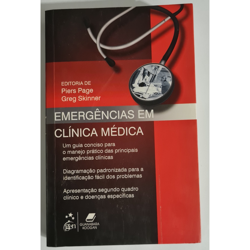 LIVRO, EMERGÊNCIA EM CLÍNICA MÉDICA, PIERS PAGE, GREG SKINNER | Shopee ...