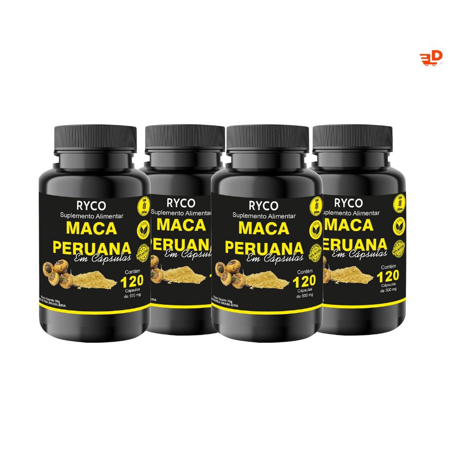 4x Maca Peruana 120 Cápsulas Original- Envio já | Shopee Brasil