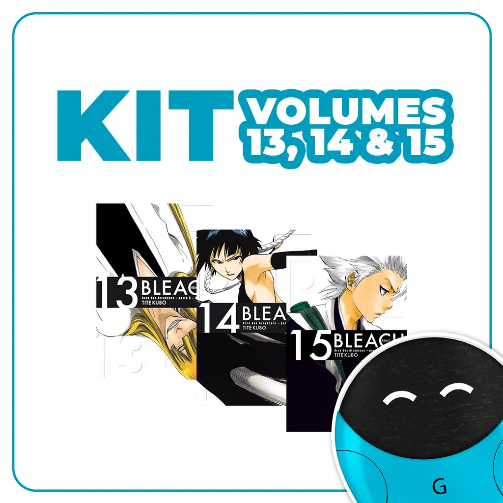 Kit Mangás Bleach - Volume 13 ao 15 (Panini, lacrado) - Escorrega o Preço