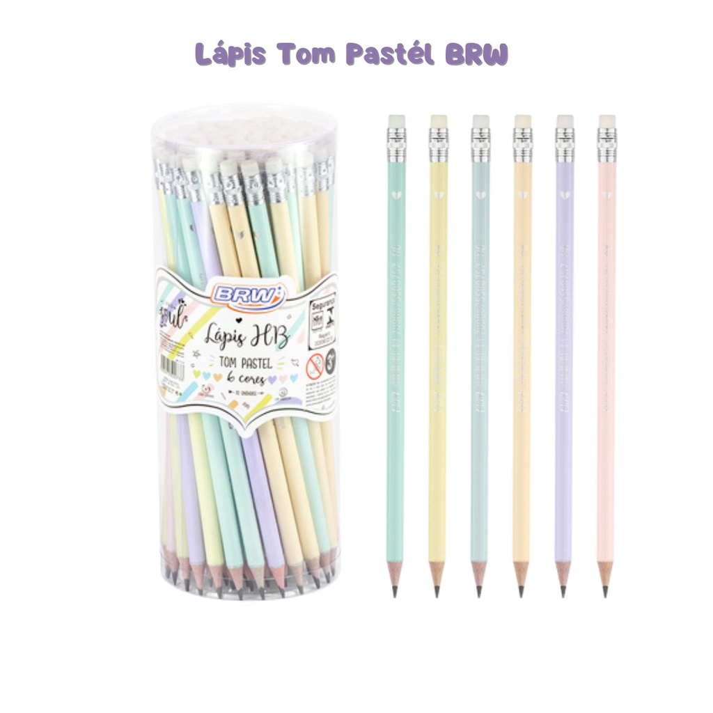 kit Lapis Preto Grafite Hb Soul Tom Pastel BRW | Shopee Brasil kit Lapis Preto Grafite Hb Soul Tom Pastel BRW | Shopee Brasil