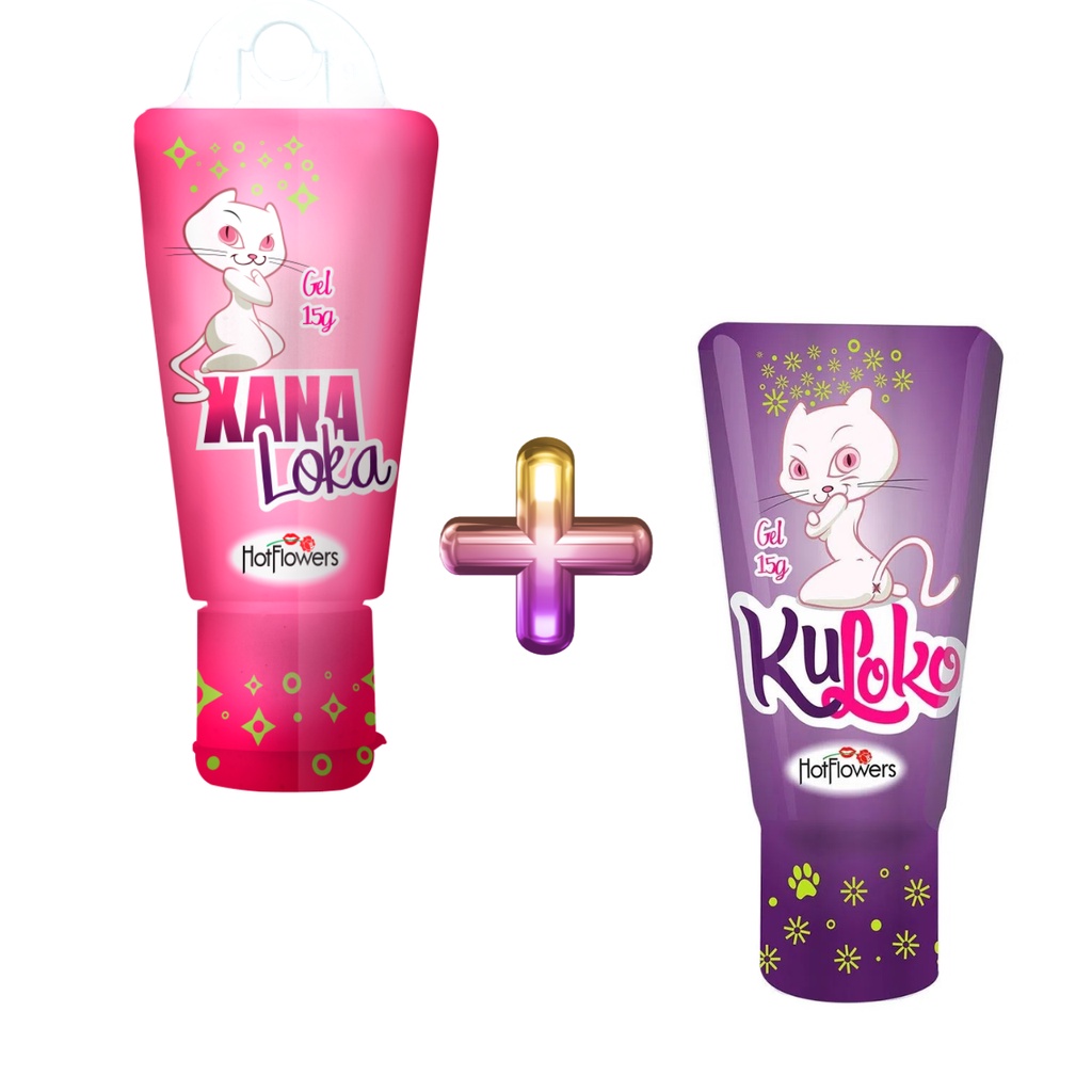 Kit Xana Loka Gel Excitante Femino + Kuloko Gel Dessensibilizante ...