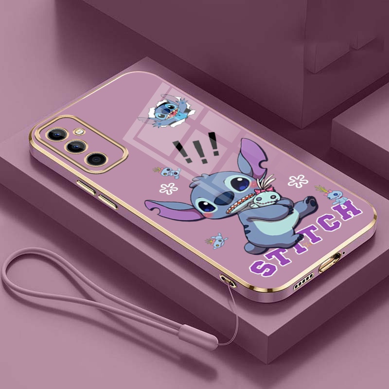 Samsung Galaxy A06 A16 Invólucro Scared Stitch Demônio Brilhante ...