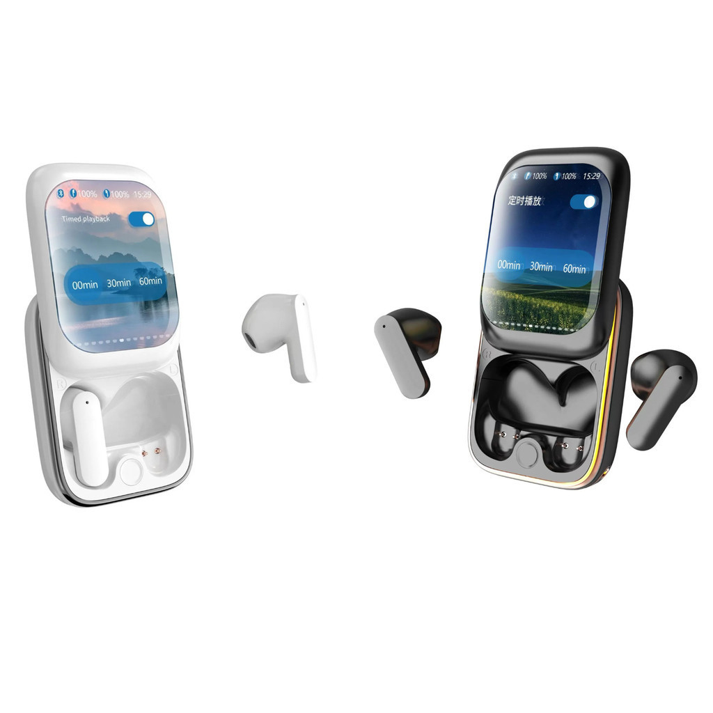 Fone De Ouvido Bluetooth Sem Fio Com Tela Deslizante | Shopee Brasil