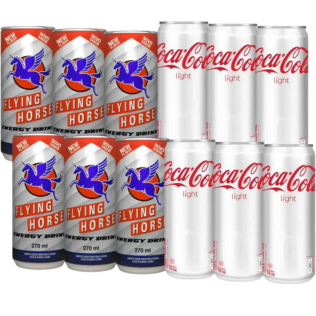 Kit 6un Refrigerante Coca Cola Light 310ml Lata Baixa Caloria + 6un ...