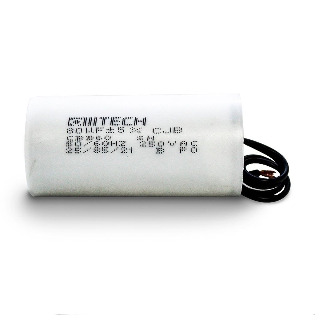 Capacitor Partida ALLTECH 80uf 250vac 2 Fios Motor Portão Eletrônico ...