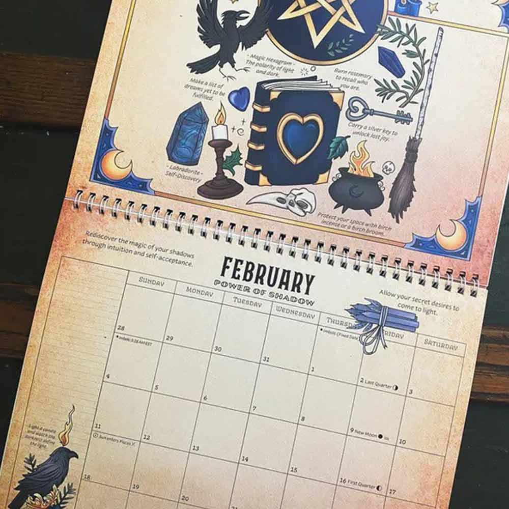 2024 black magic Calendar 2024 Calendar For A Magical | Shopee Brasil