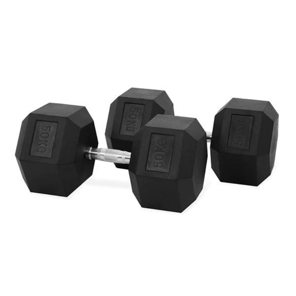 Par de Halteres Dumbell Sextavado Ahead Sports As2102 50kg | Shopee Brasil