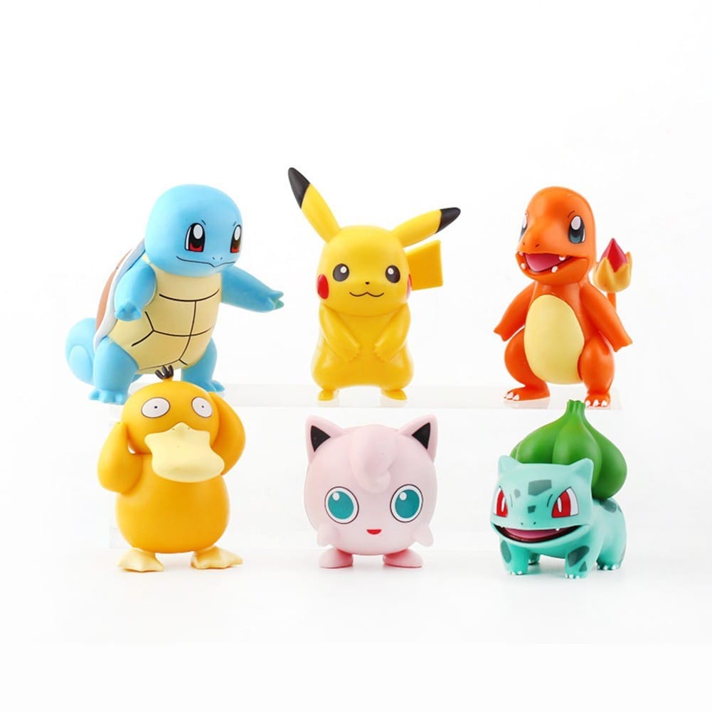 Bonecos Pokémon de 5-8 cm Pikachu Charmander Bulbassauro Squirtle ...