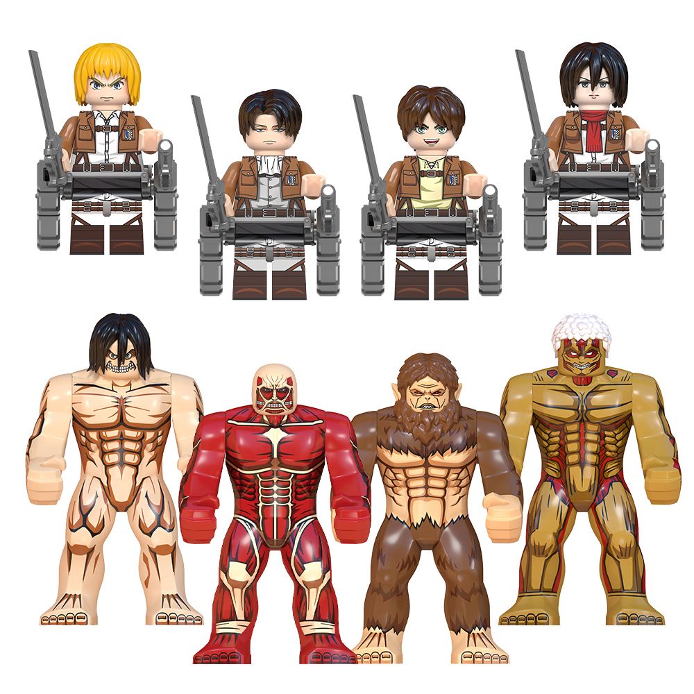 Compatível com Lego Série Anime O Gigante das Bestas Mikasa Ackerman ...