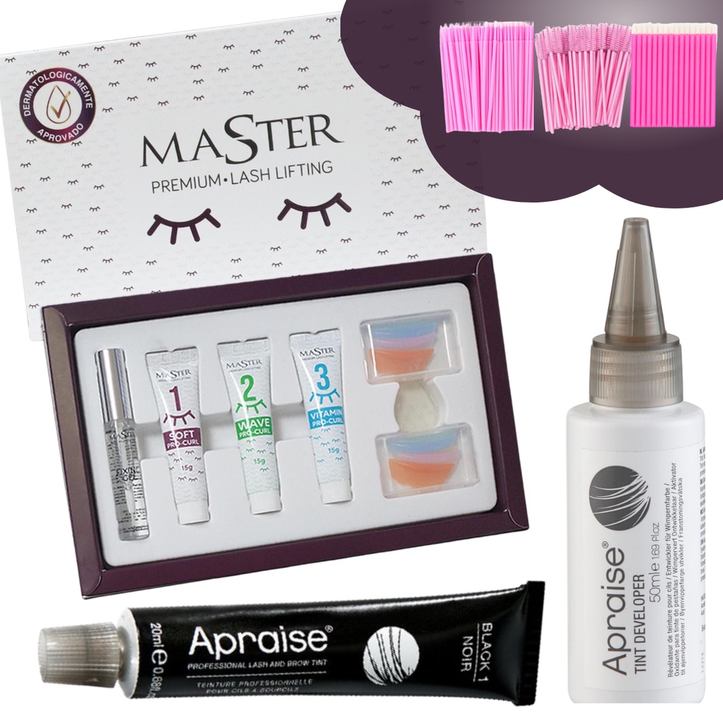 Kit master lash lifting de cílios fio a fio e brow lamination de ...