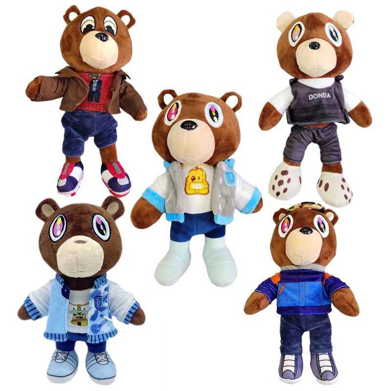 Kanye West Teddy Bear Toy 25-30cm Kanyes Same Toys Dropout Bonecos De ...