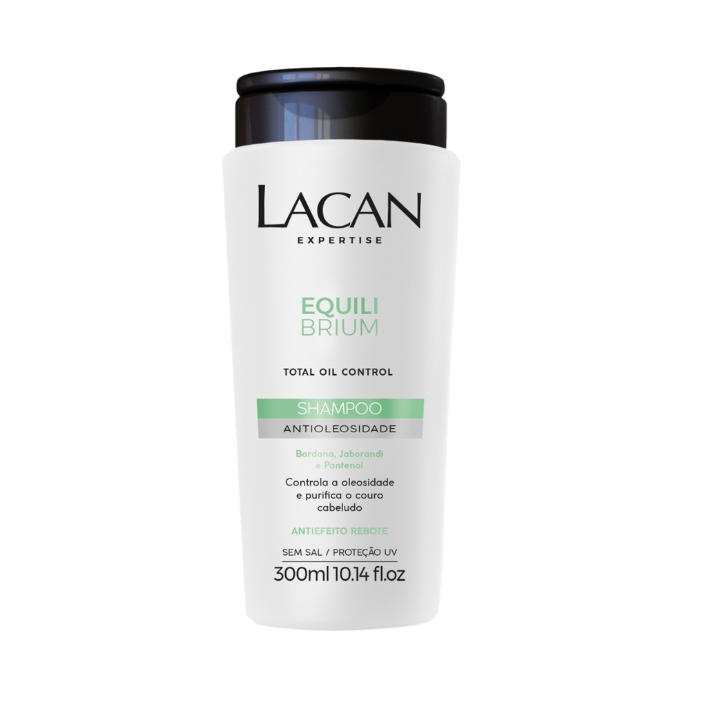 Shampoo Sem Sal Antioleosidade Equilibrium Lacan 300ml | Shopee Brasil
