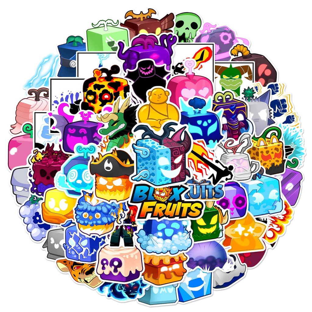 60PCS Adesivos De Grafite Frutas Roblox LanLanStickersWorld Para ...