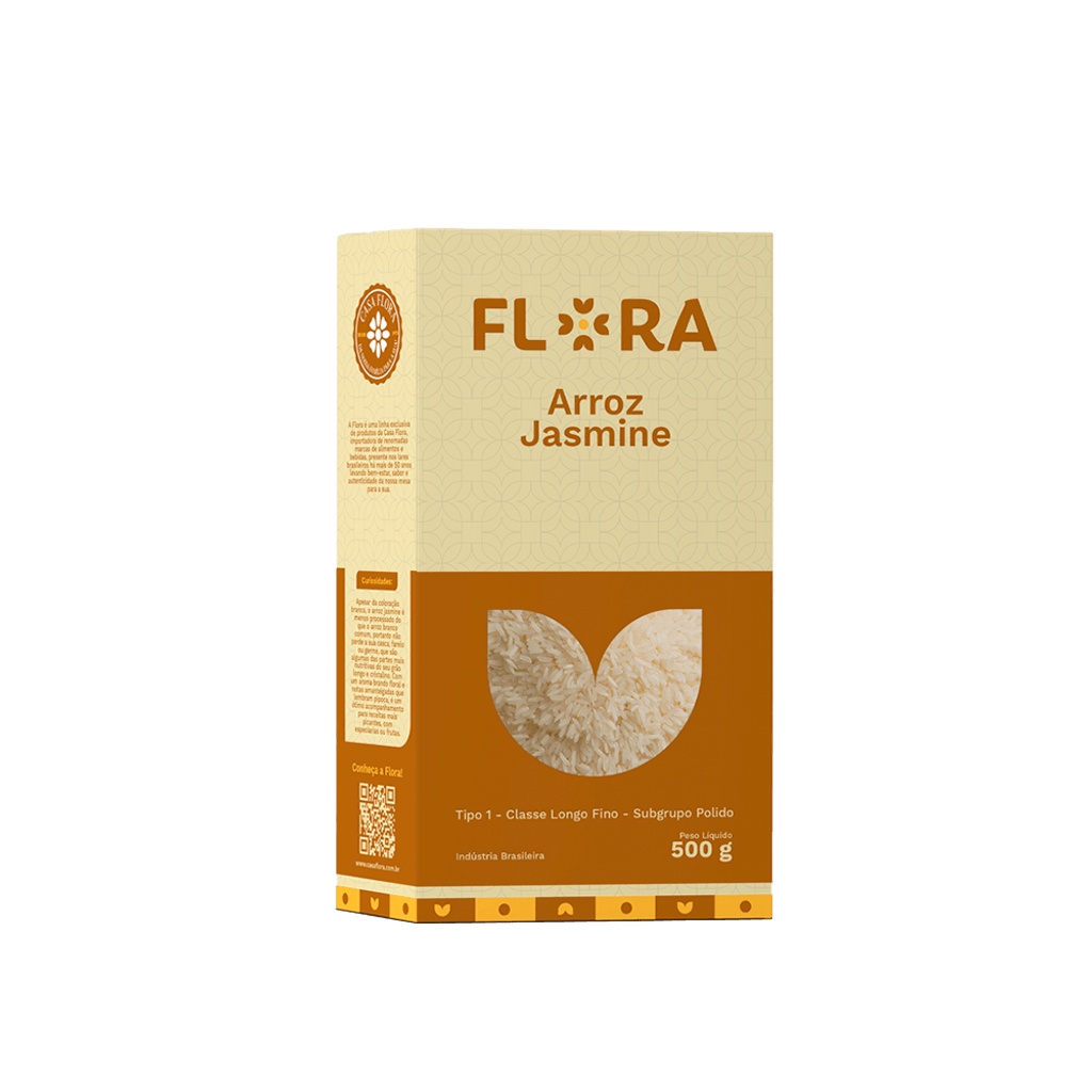 Arroz Flora Jasmine 500g. | Shopee Brasil
