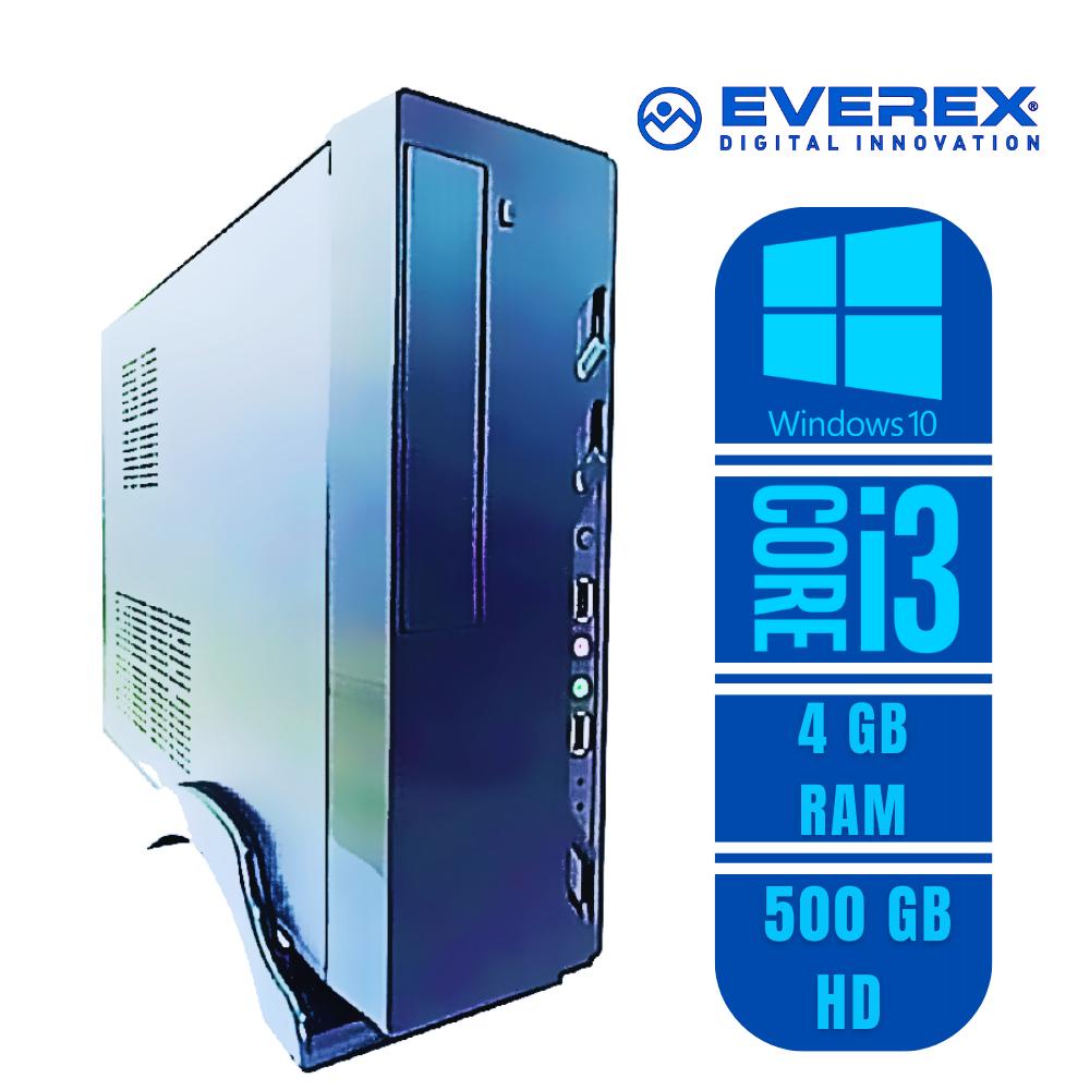 Computador Slim Core i3-330M, 4GB , 500GB HD e Windows 10 - Everex ...