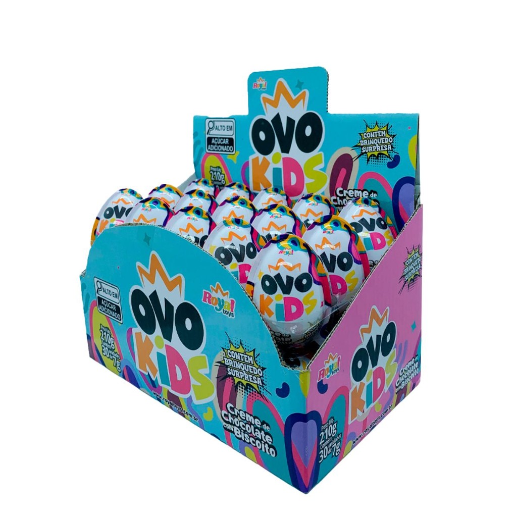 Ovo de Chocolate Surpresa - Ovo Kids - Caixa com 30 Unidades | Shopee ...