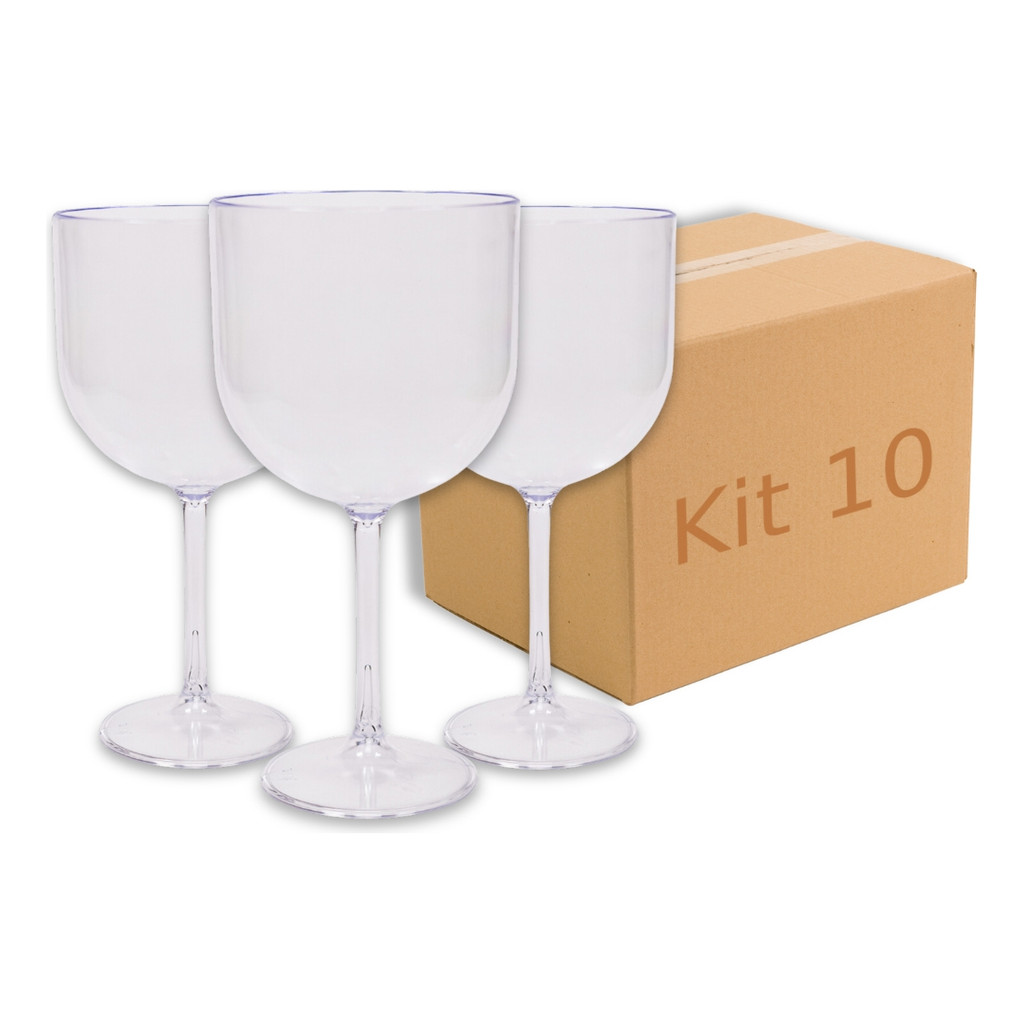 Kit 10 Taça Gin 580 Ml Balada Fabricante Atacado Varejo Drinks Vinho ...