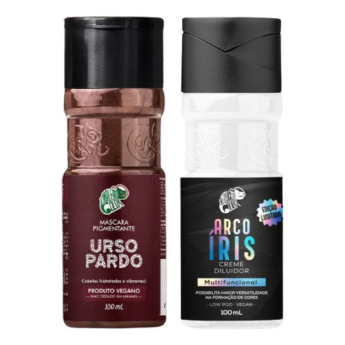 Kit 1 Tonalizante Urso Pardo + 1 Diluidor 100ml - Kamaleão Color ...