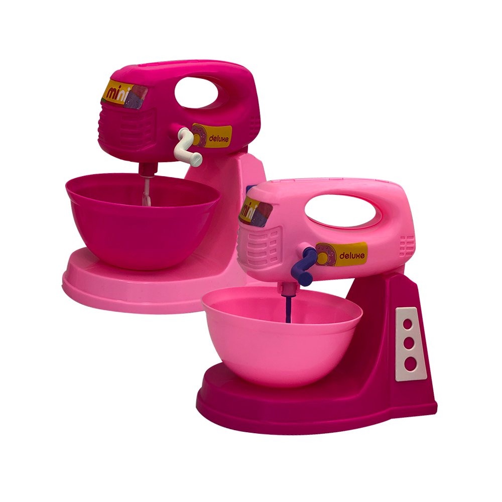 Mini Batedeira Infantil Rosa com Manivela | Shopee Brasil