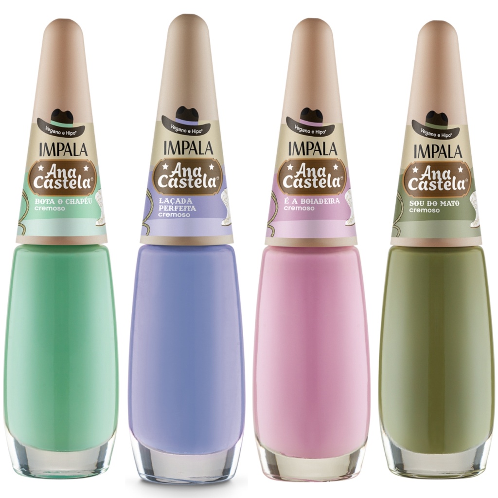 Kit Esmalte Ana Castela Impala 4 Cores Tons Pastel | Shopee Brasil Kit Esmalte Ana Castela Impala 4 Cores Tons Pastel | Shopee Brasil
