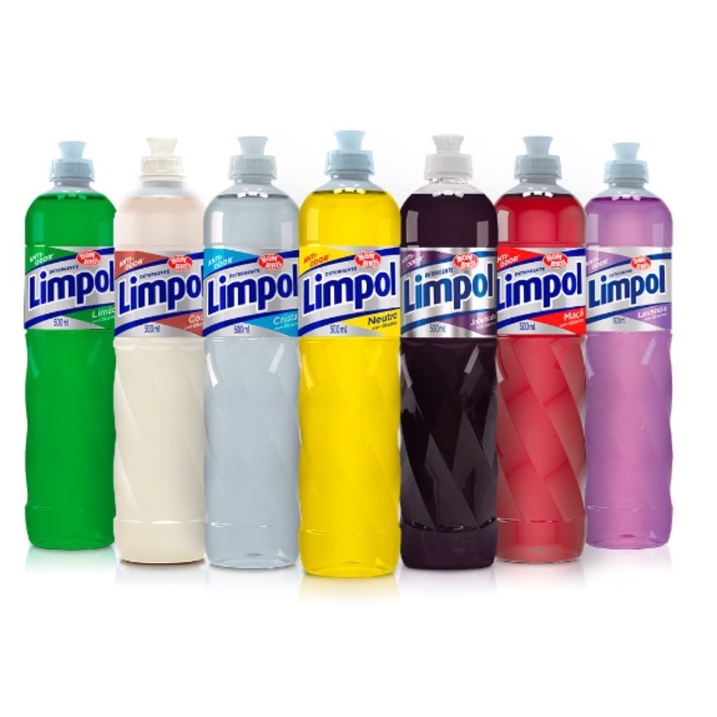Detergente Liquido Limpol 500Ml Diversas Fragrâncias Bombril | Shopee ...