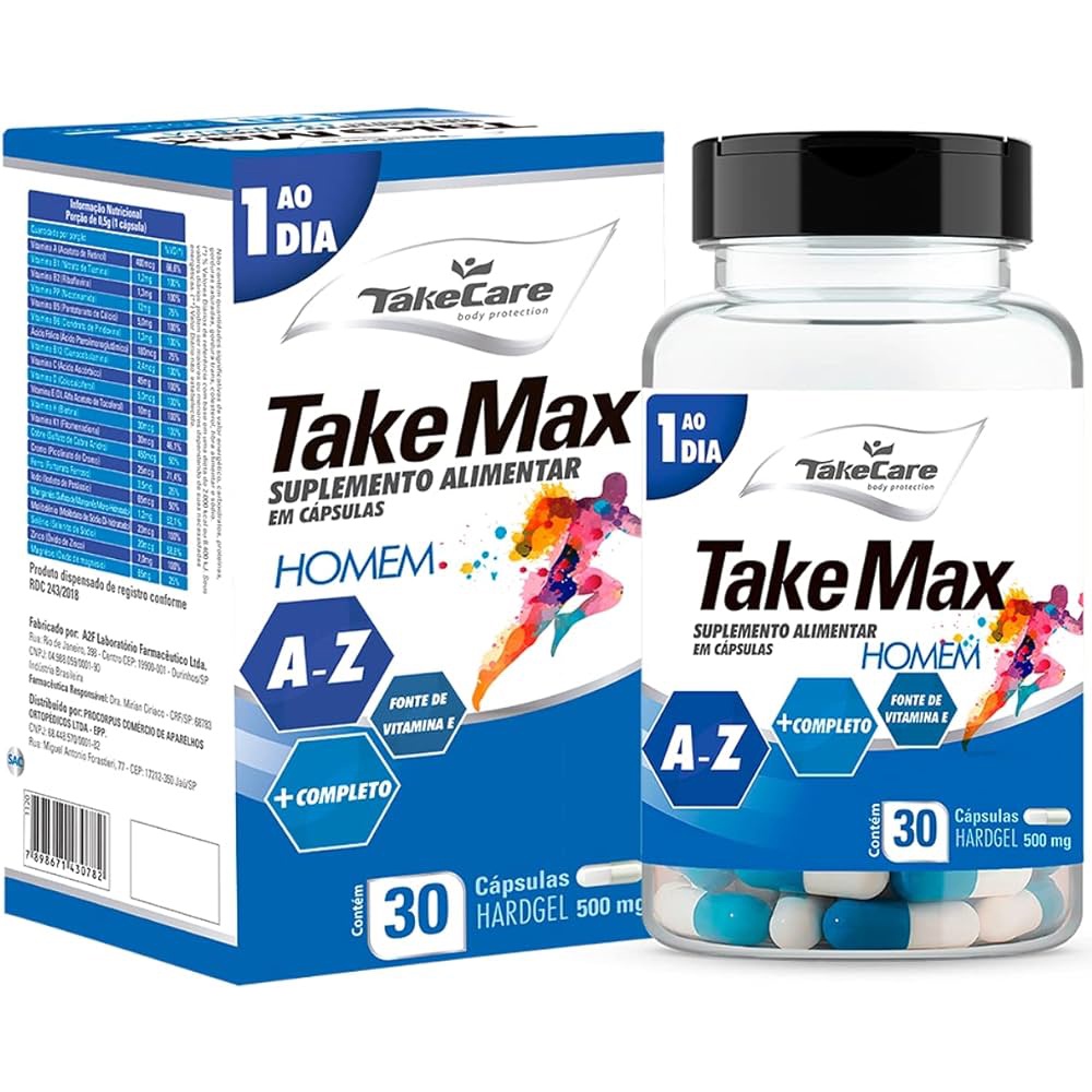 Multivitamínico Masculino De A - Z 30 Caps Take Max | Shopee Brasil