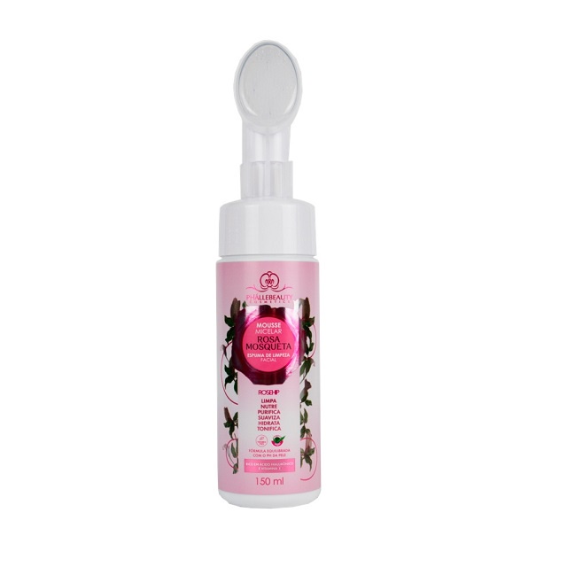 Mousse Micelar Rosa Mosqueta PH0565 Phallebeauty | Shopee Brasil