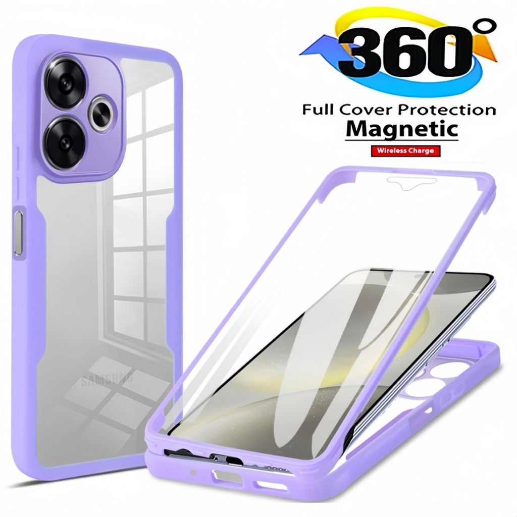 360 Capa Completa Para Xiaomi Redmi 14C 13C 12C 13 12 A3 Note 14 13 12 11 Pro Plus Note 12S ...