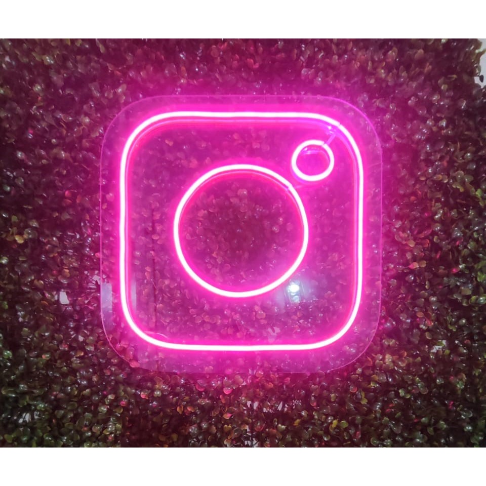 Placa Luminoso Letreiro Led Neon Insta Instagram Selfie - Corre Que Ta ...