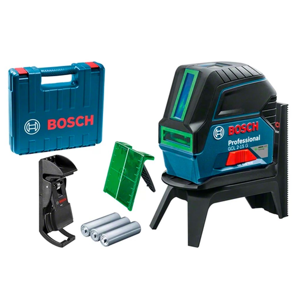 Nível a Laser 2 Linhas Verde 15m Bosch GCL 2-15 G - Faz a Boa!