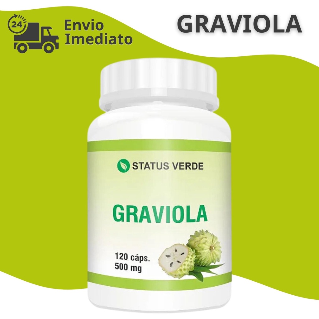 Graviola Pura 500mg 100% Natural 120 Cápsulas | Shopee Brasil