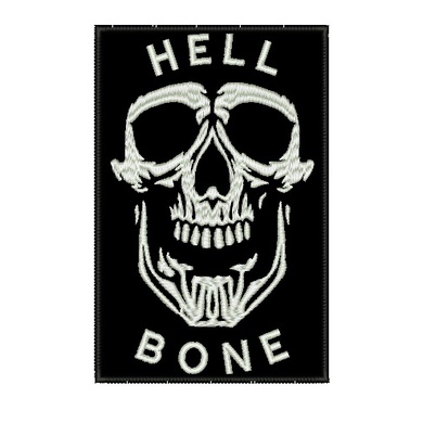 Patch Bordado Hell Bone | Shopee Brasil