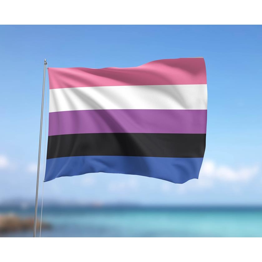 Bandeira Genero Fluido LGBTQIA+ Em Tecido Oxford 140x80 cm 100% ...