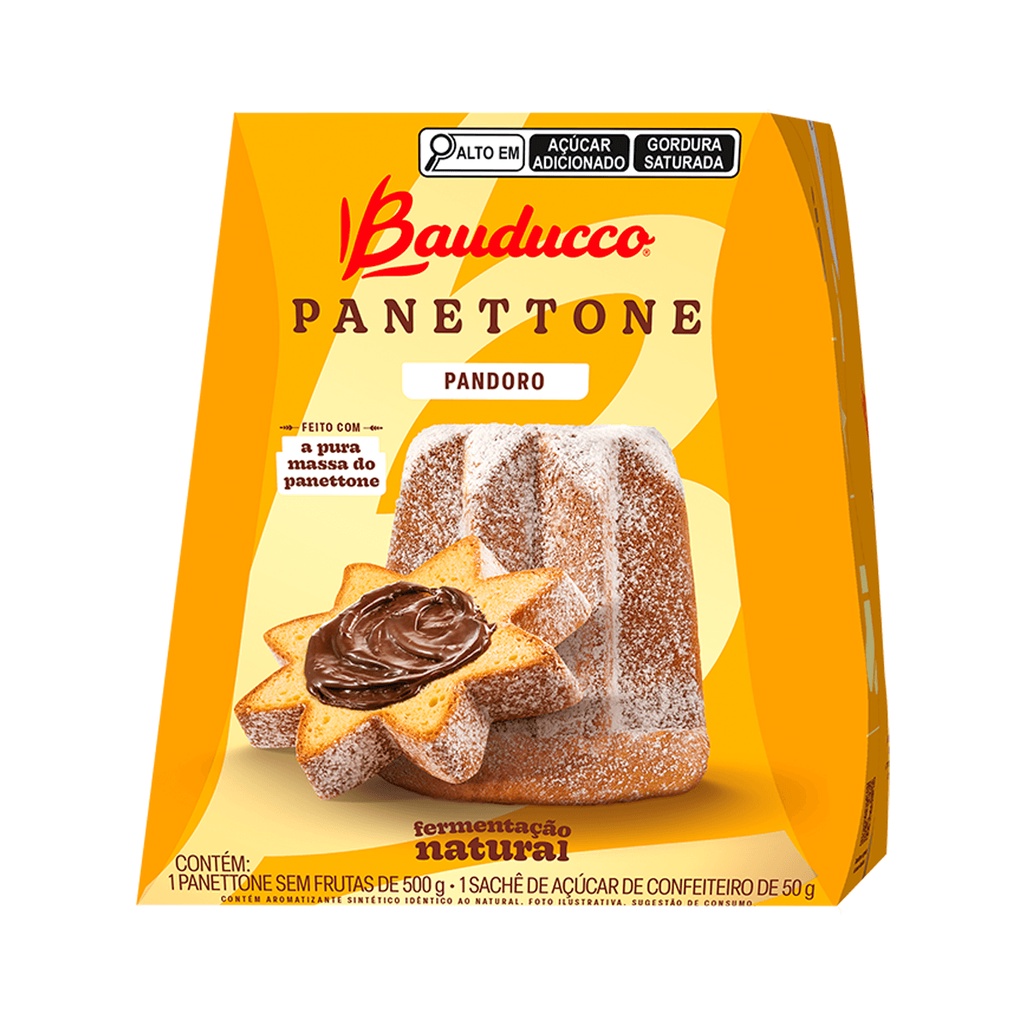 Panettone Pandoro Bauducco Caixa 550g | Shopee Brasil