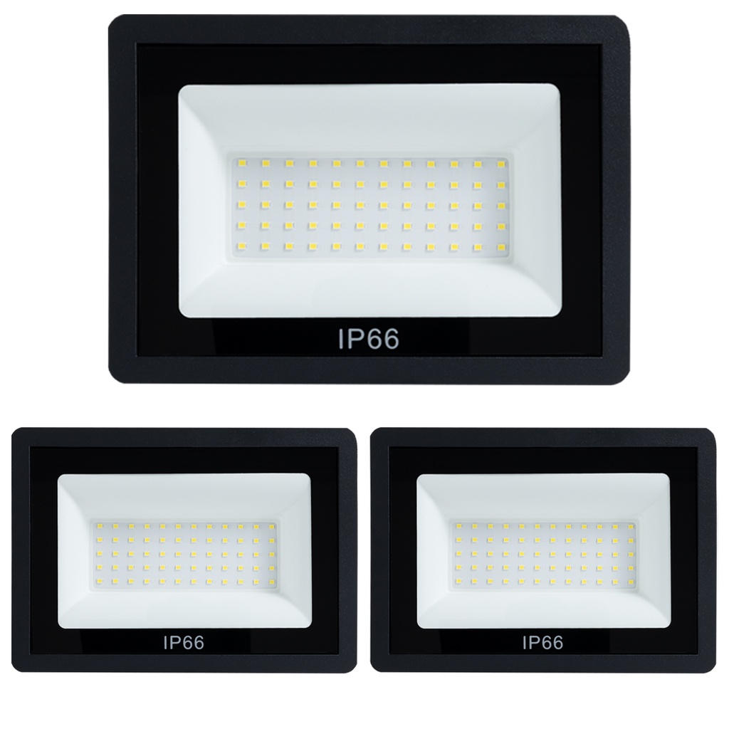 Kit 3 Refletor Holofote Led 200w Smd Prova D´água Bivolt Holofote Branco Frio | Shopee Brasil