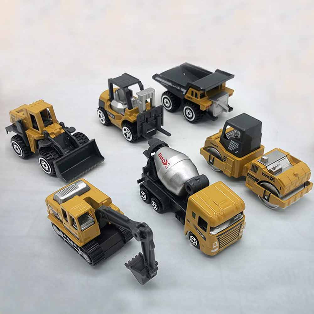 Alloy engineering vehicle set alloy engineering 6-piece set excavator pile high-car forklift ...