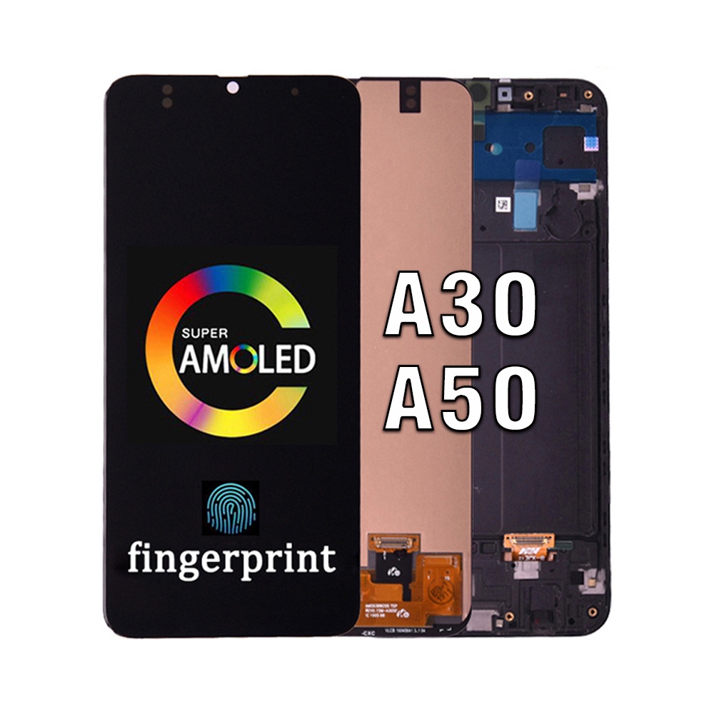Super Amoled Frontal Dispalay Tela A30 A50 Compativel A305 SM-A305F SM-A505F Incell&Oled Lcd Com ...