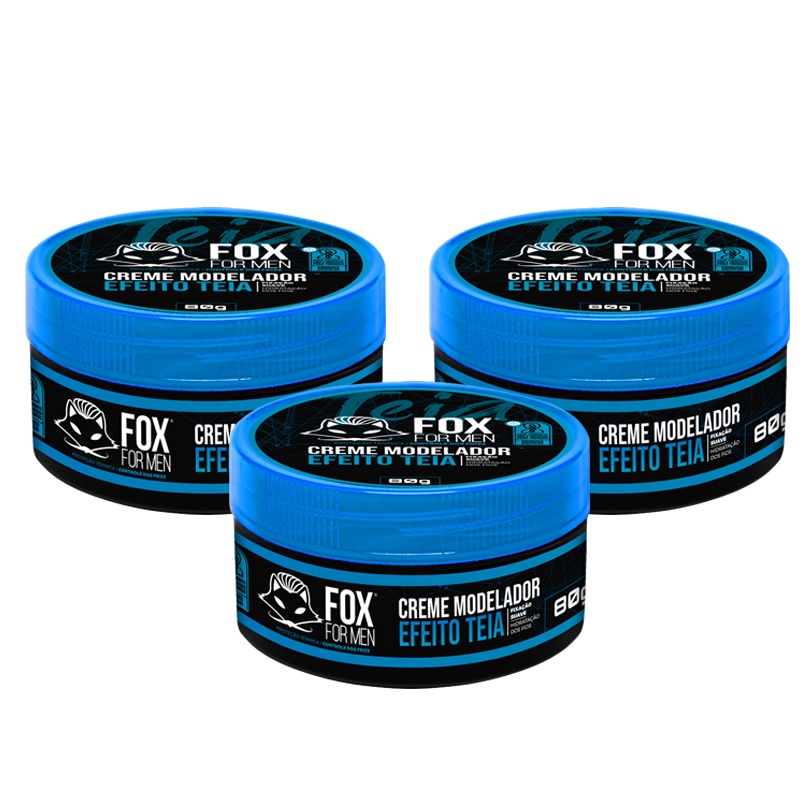 Pasta Cera Creme modelador fixador efeito TEIA 80g - FOX FOR MEN- 03 ...
