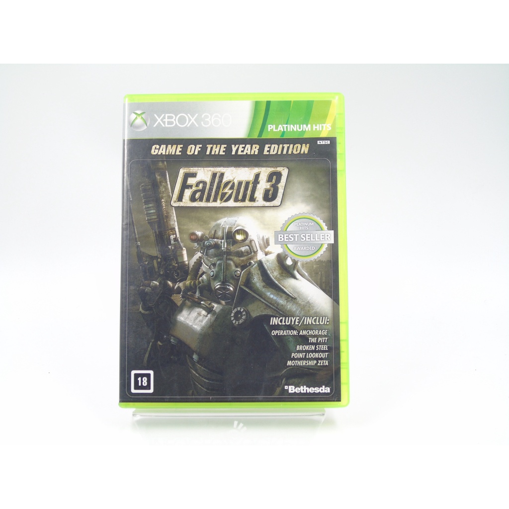 JOGO XBOX 360 - FALLOUT 3 GOTY ED. (1) | Shopee Brasil