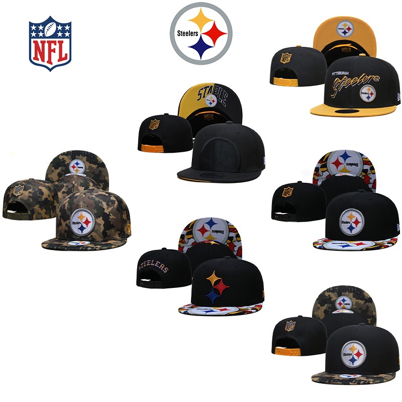 N-F-L novo estilo MBNS novo estilo PITTSBURGH STEELERS Snapback cap Hiphop suave ajustável ...