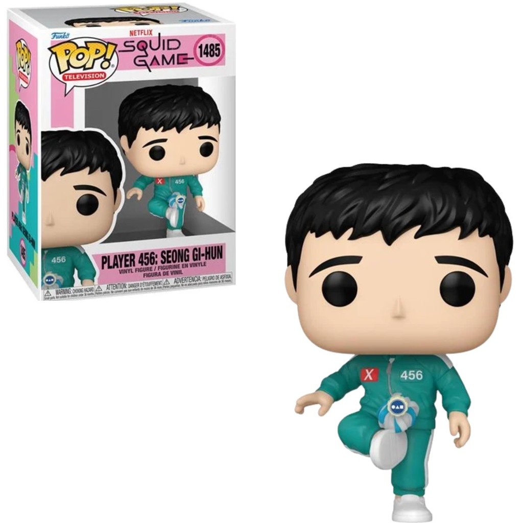 Funko Pop Player 456 Seong Gi-Hun #1485 Squid Game Round 6 | Shopee Brasil