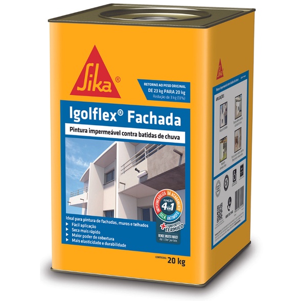Sika Igolflex Fachada - Sika Lata 20 Kg | Shopee Brasil
