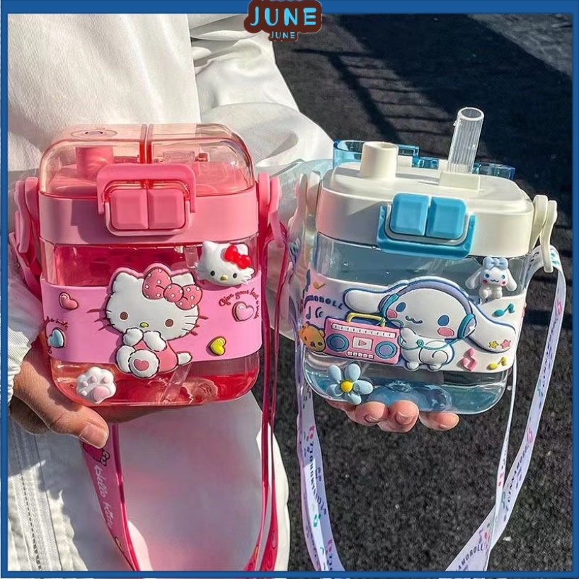 Garrafa De Água Infantil Hello Kitty De 600ml Com Desenho Animado ...