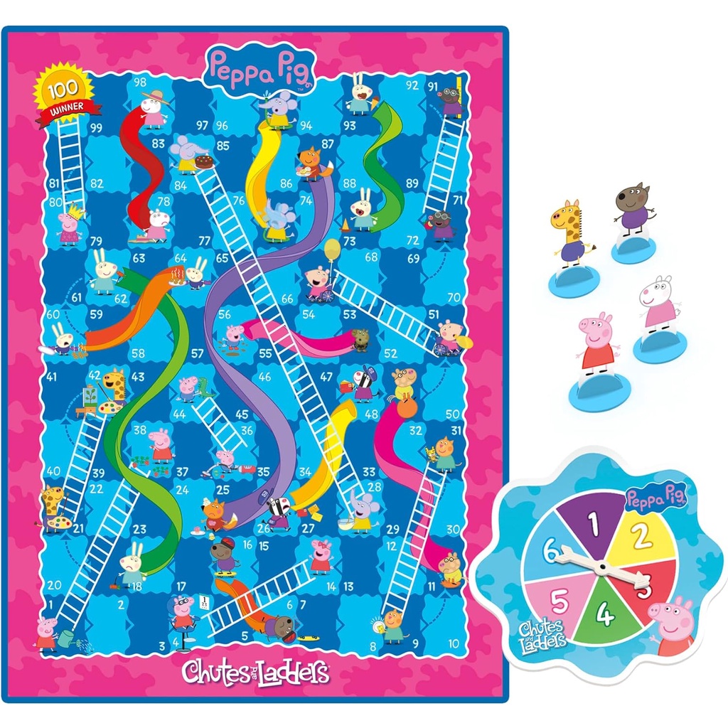 Jogo de Tabuleiro Peppa Pig Chutes and Ladders Hasbro | Shopee Brasil