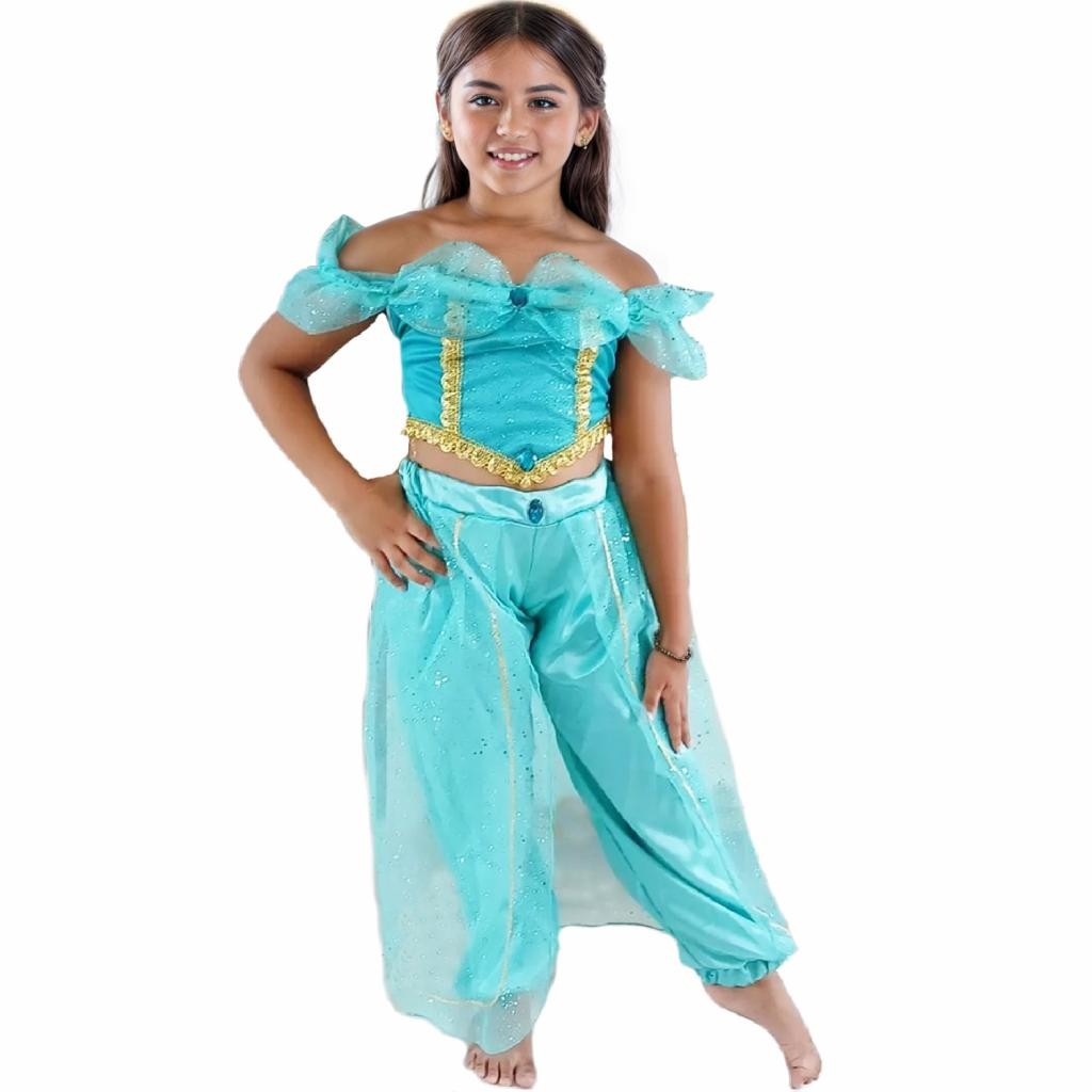 Fantasia Jasmine Jade Luxo Conjunto Carnaval Bloco | Shopee Brasil