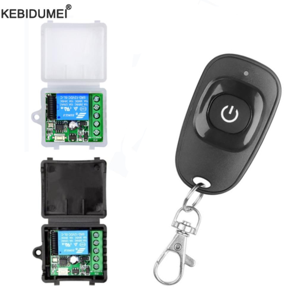 433Mhz DC 12V 1CH Comutador De Controle Remoto Universal Sem Fio Módulo ...