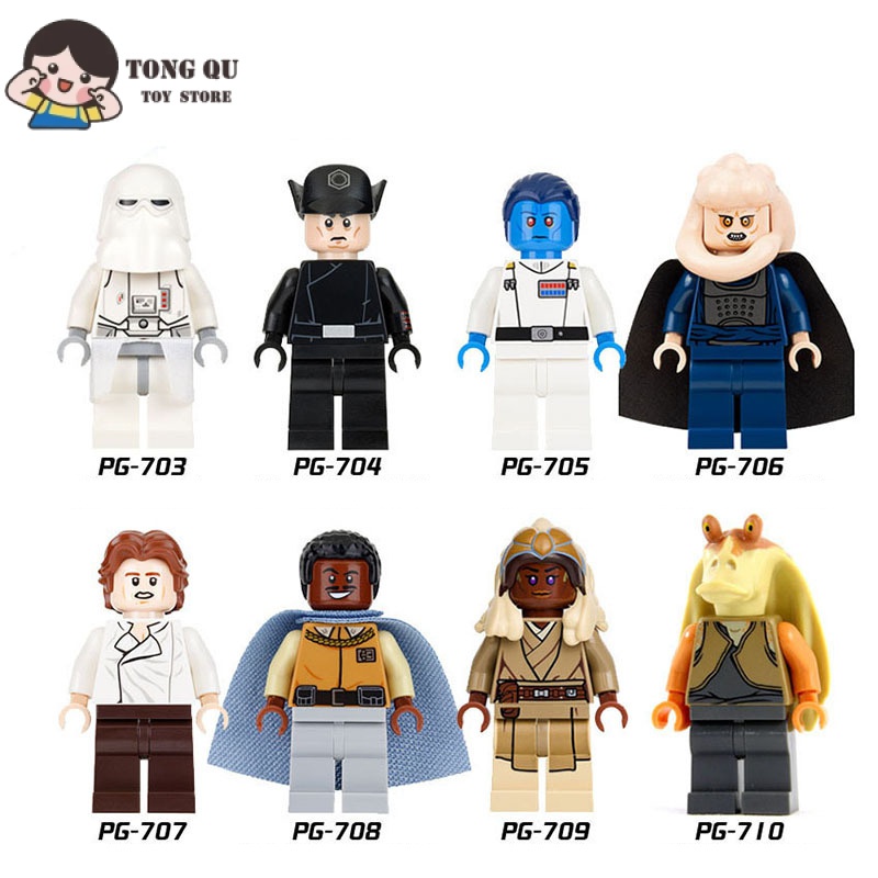 Star Wars Minifigures Stass Allie Jar Jar Dolls Modelos Presentes ...