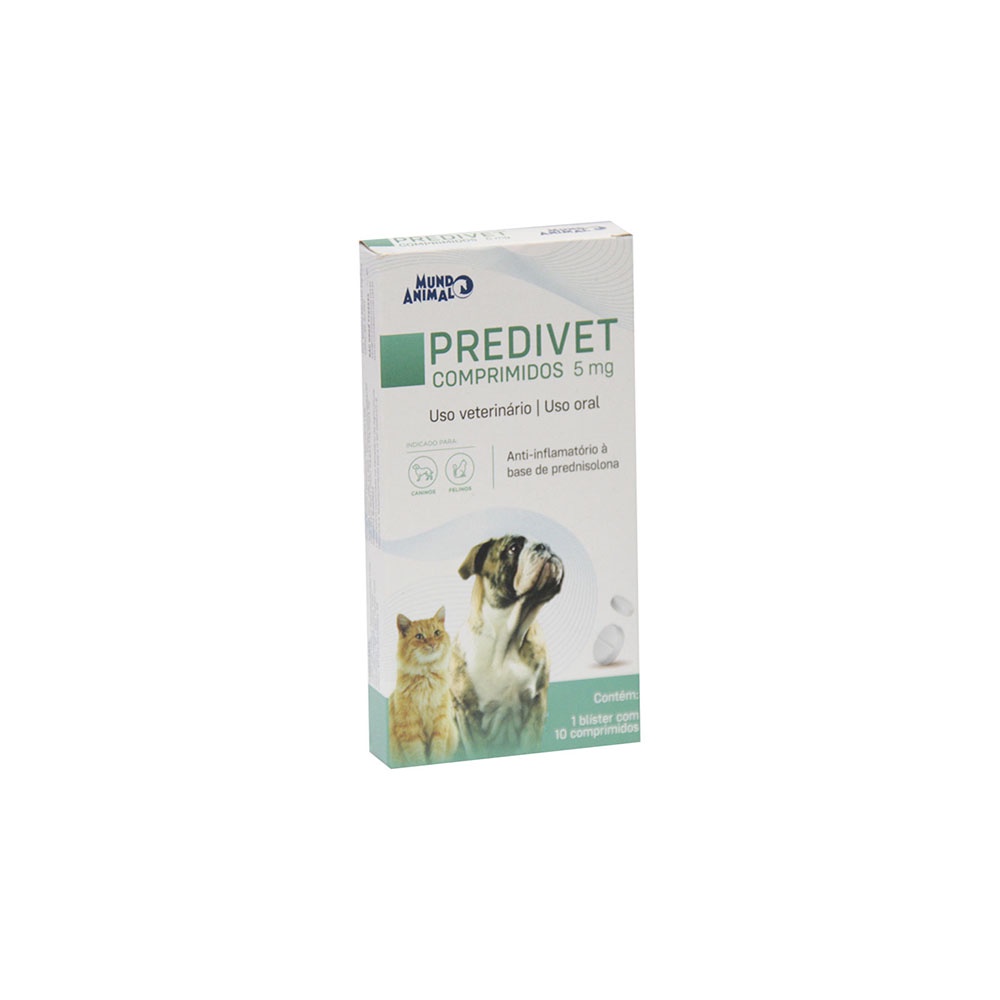 Predivet para cães e gatos 5mg Mundo Animal 10 Comprimidos | Shopee Brasil