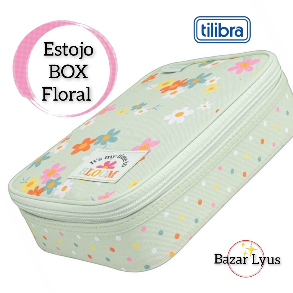 Estojo Box 100 pens Floral Tilibra | Shopee Brasil