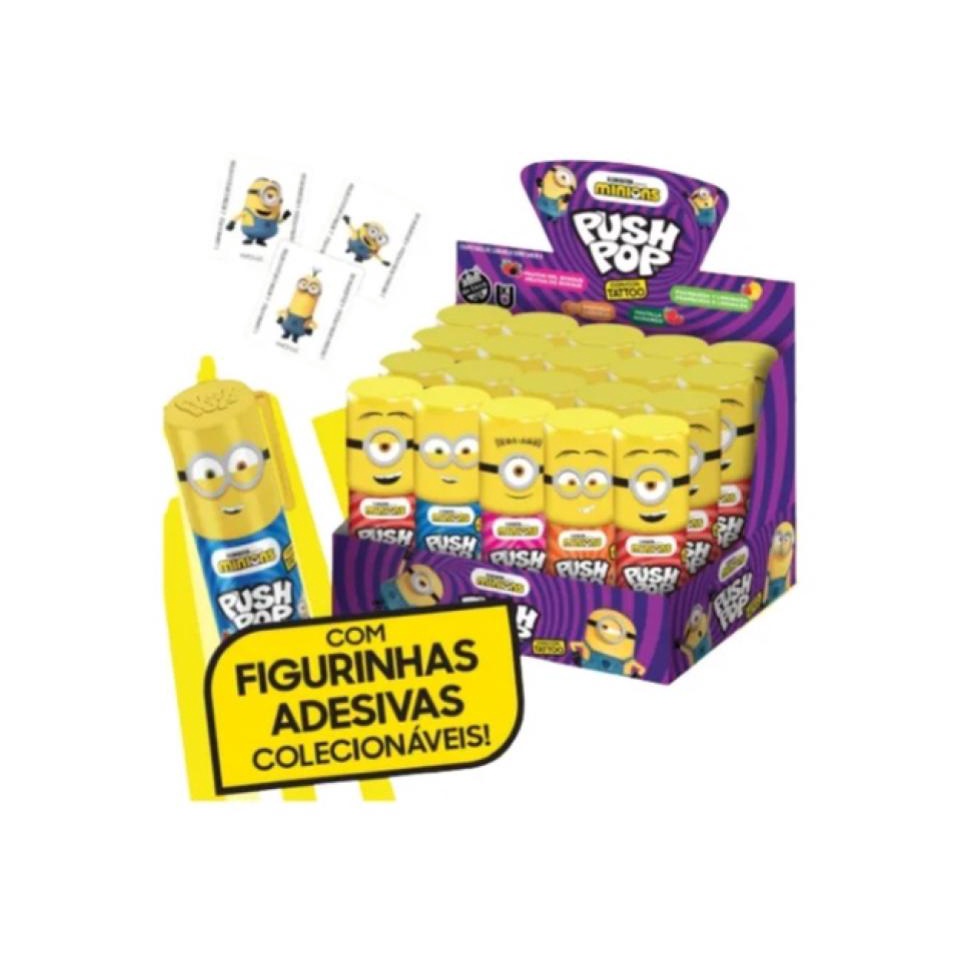 Pirulito Dedo Push Pop Minions C/ 15unid - Importado | Shopee Brasil